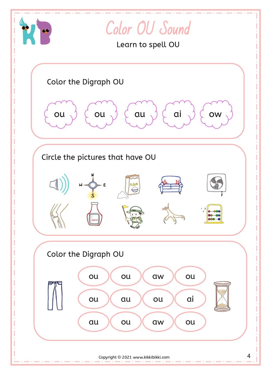 Unlock the OU Sound: Free Printable Worksheets