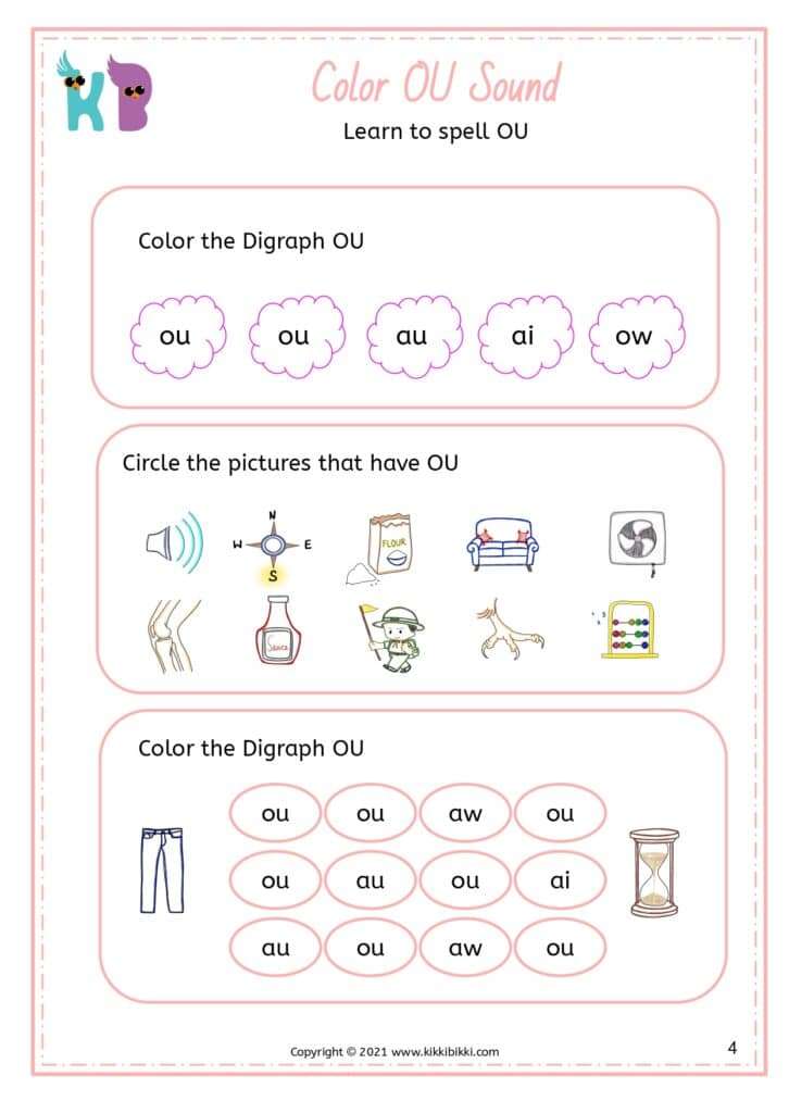 Unlock the OU Sound: Free Printable Worksheets