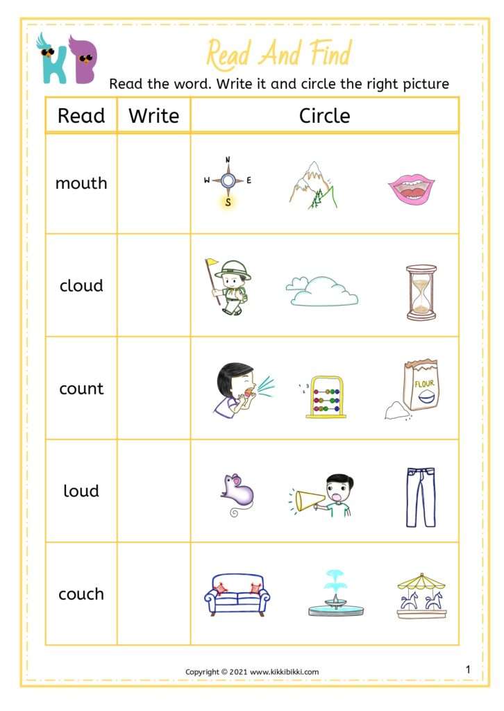 Read and Find: Introduction to 'OU' Sound