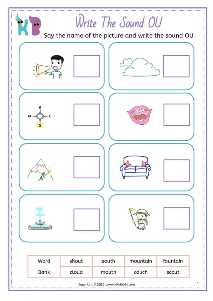 "Discovering Vowel Diphthongs: Introduction to the 'ou' Sound"