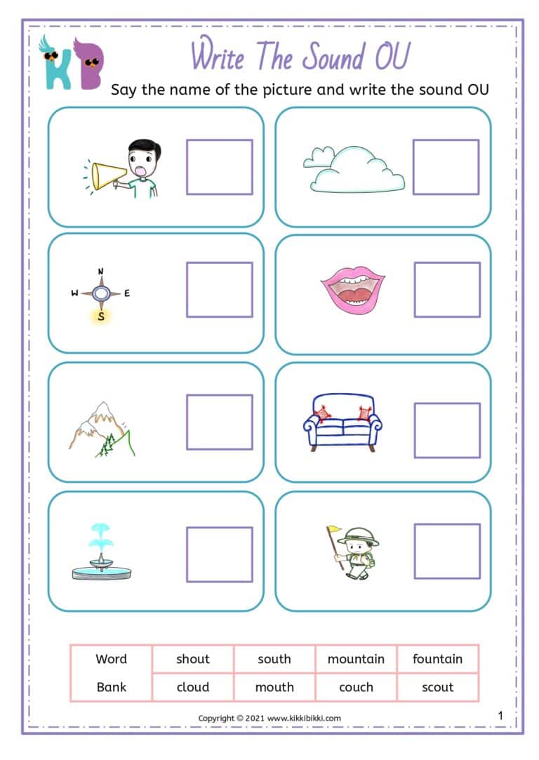 "Discovering Vowel Diphthongs: Introduction to the 'ou' Sound"