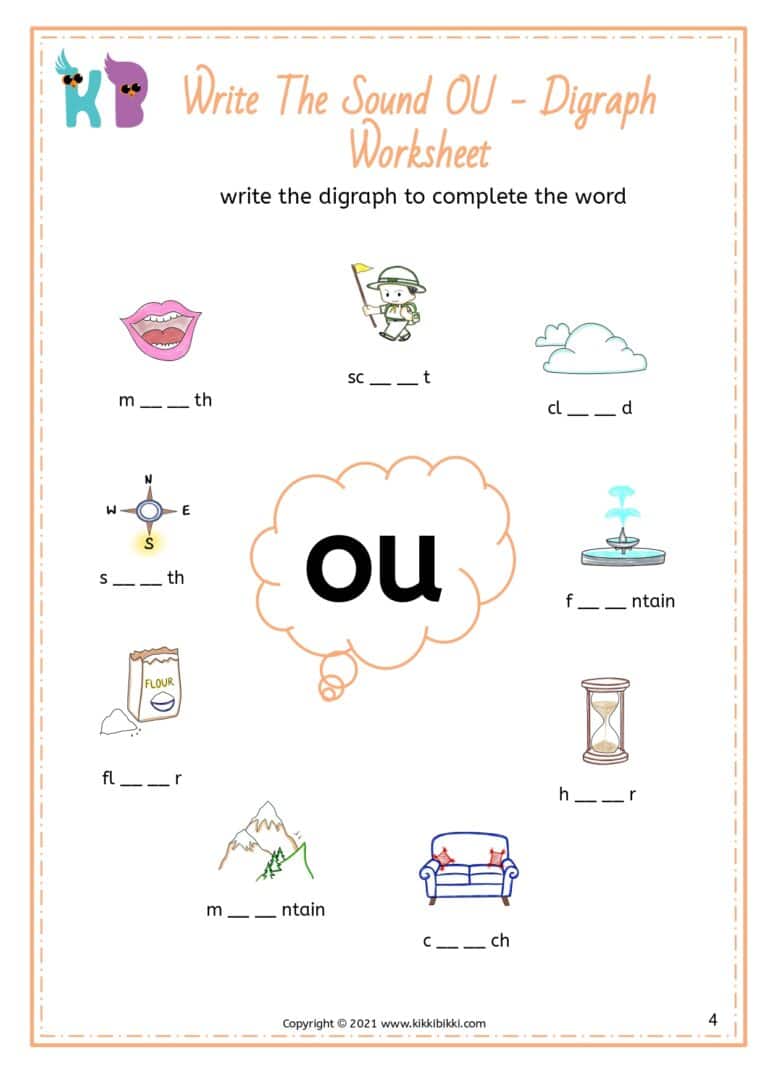 "Discovering Vowel Diphthongs: Introduction to the 'ou' Sound"