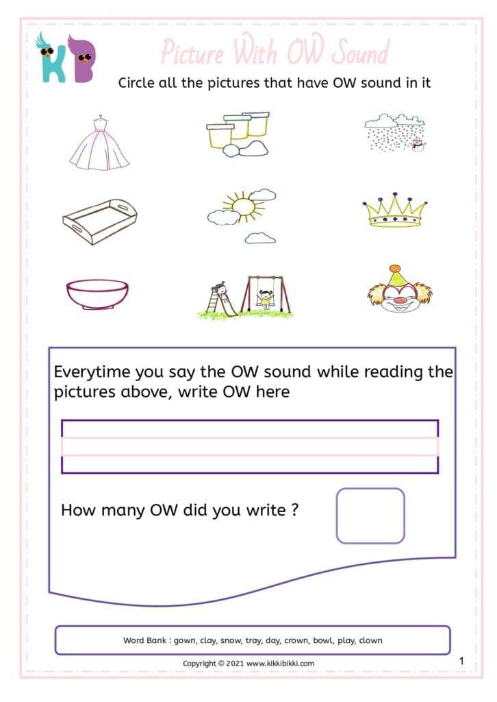 Match the Picture Sound Worksheets for Phonics Fun"