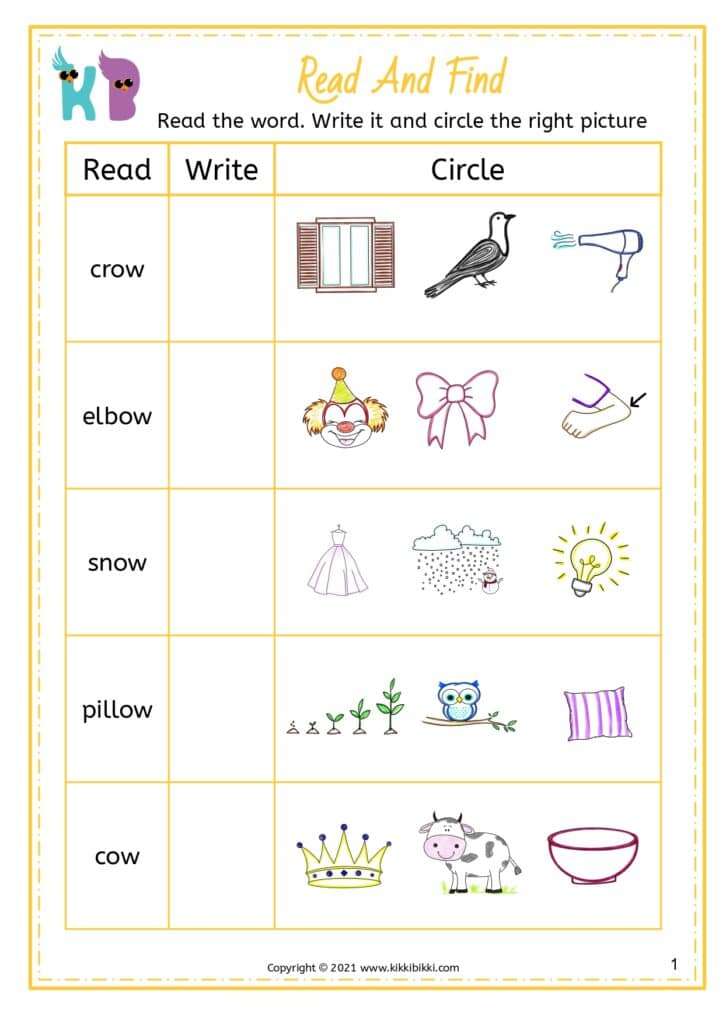 "Discovering Vowel Diphthongs: Introduction to the 'ow' Sound"