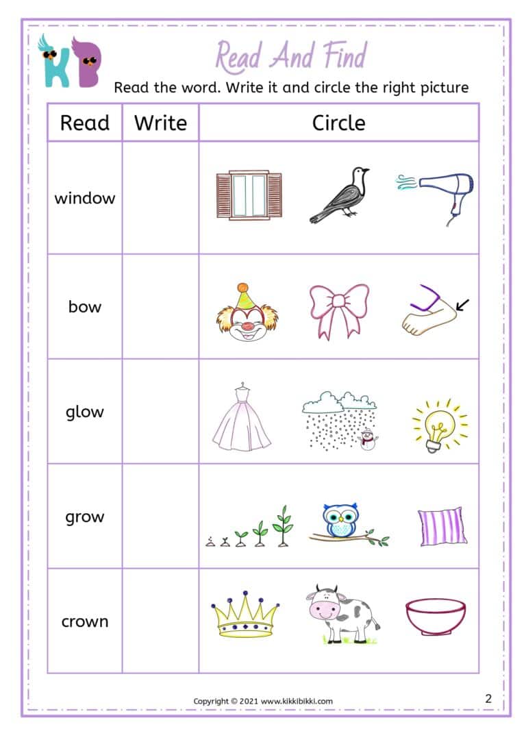 "Discovering Vowel Diphthongs: Introduction to the 'ow' Sound"