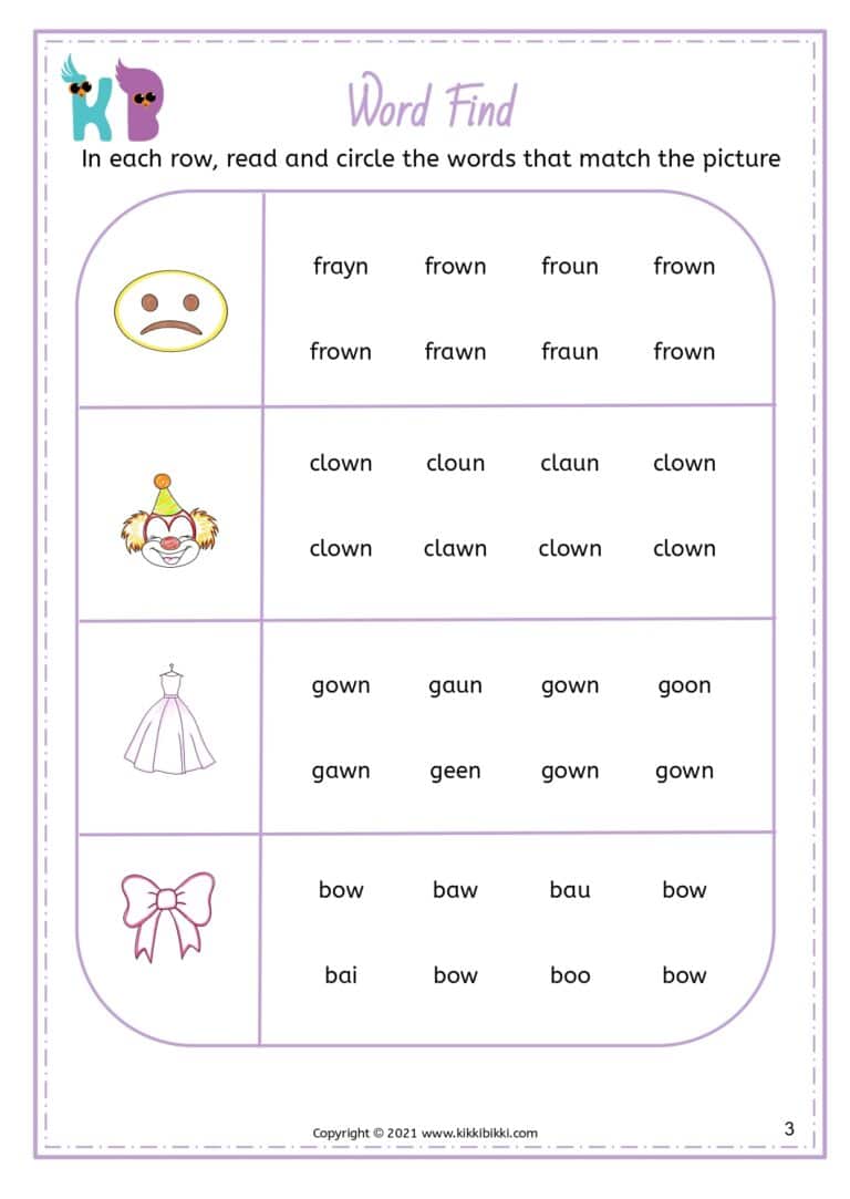 "Discovering Vowel Diphthongs: Introduction to the 'ow' Sound"