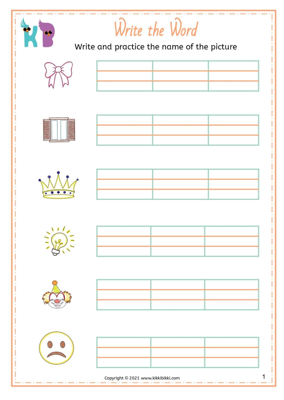 Exploring Vowel Diphthongs: OW Sound Word Writing Worksheet
