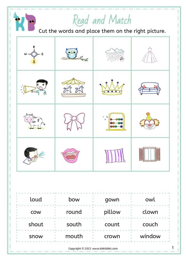 Read and Match Worksheets