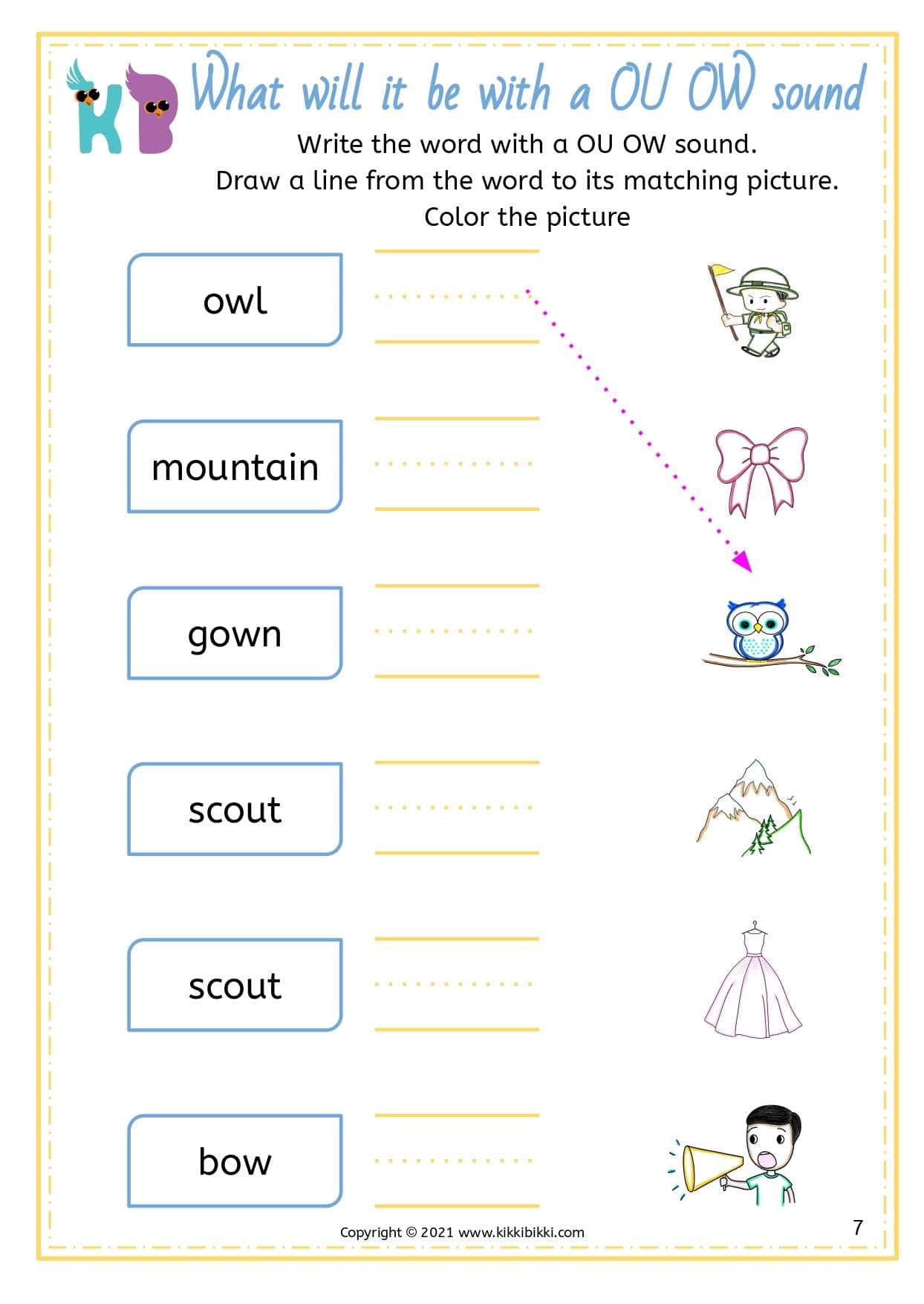 Read and Match Worksheets
