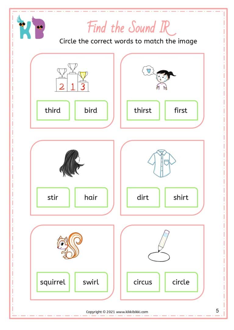Exploring Phonics: Introduction to the 'IR' Sound
