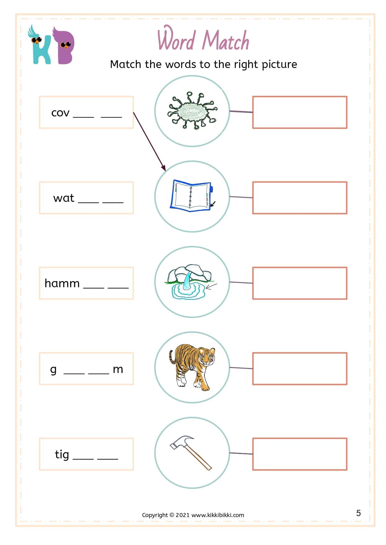 Phonics Fun: Matching Words with the "er" Sound