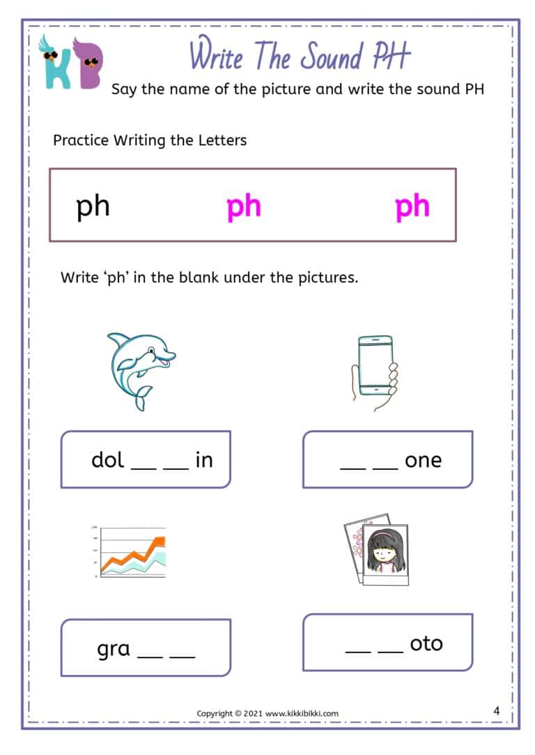 Exploring the 'PH' Sound: Write the Sound Worksheets