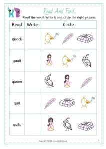 Discovering QU: Free Consonant Digraph Worksheets for Kids