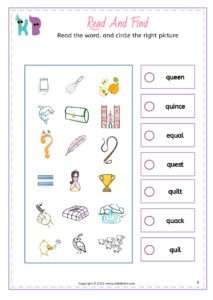Discovering QU: Free Consonant Digraph Worksheets for Kids