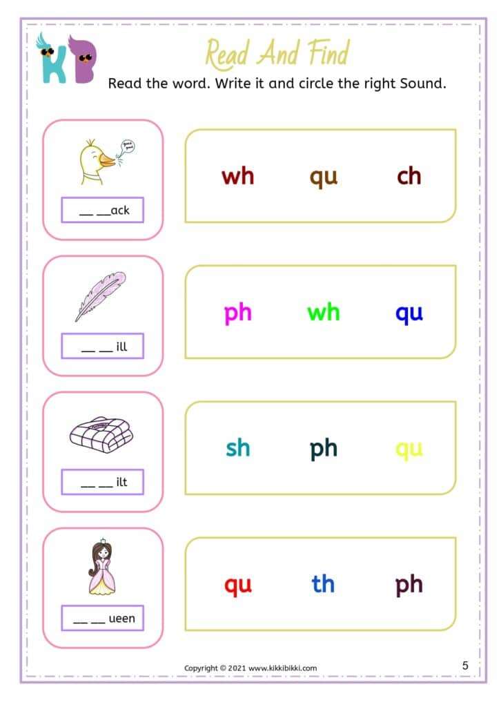 Discovering QU: Free Consonant Digraph Worksheets for Kids