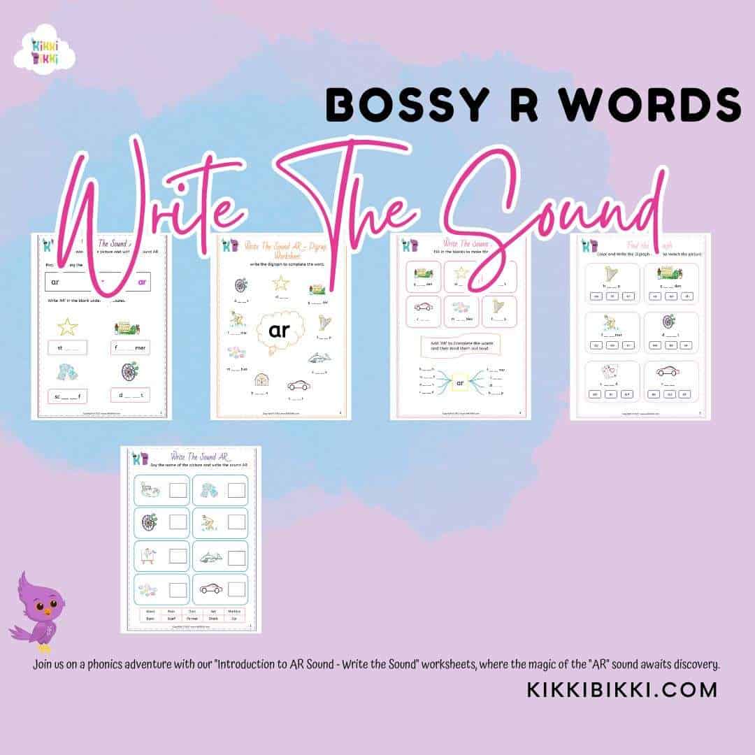 Mastering the 'AR' Sound: Write the Sound Worksheets