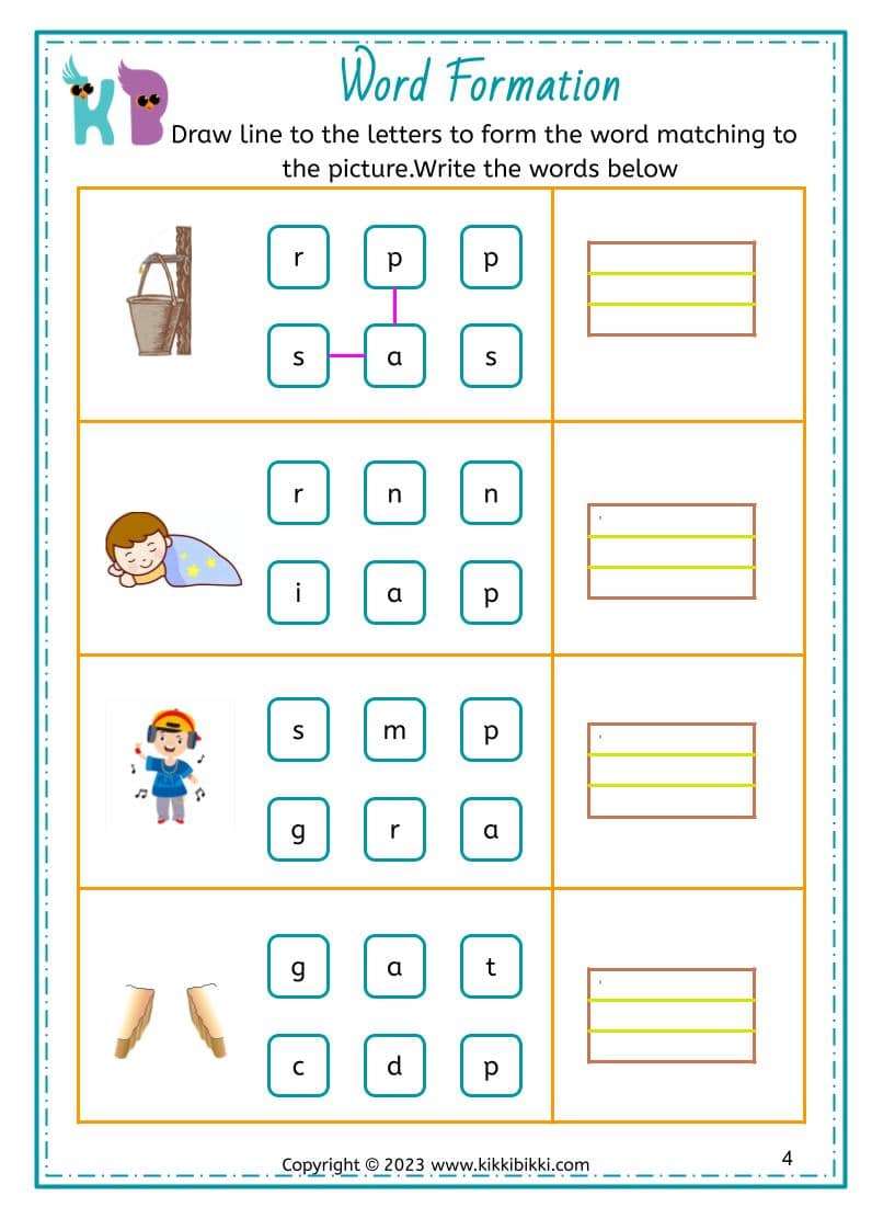 CVC Word Family Worksheets for Early Learners