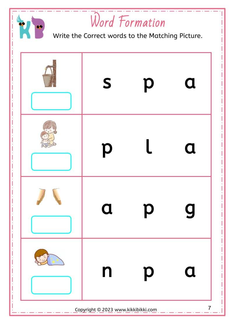 CVC Word Family Worksheets for Early Learners