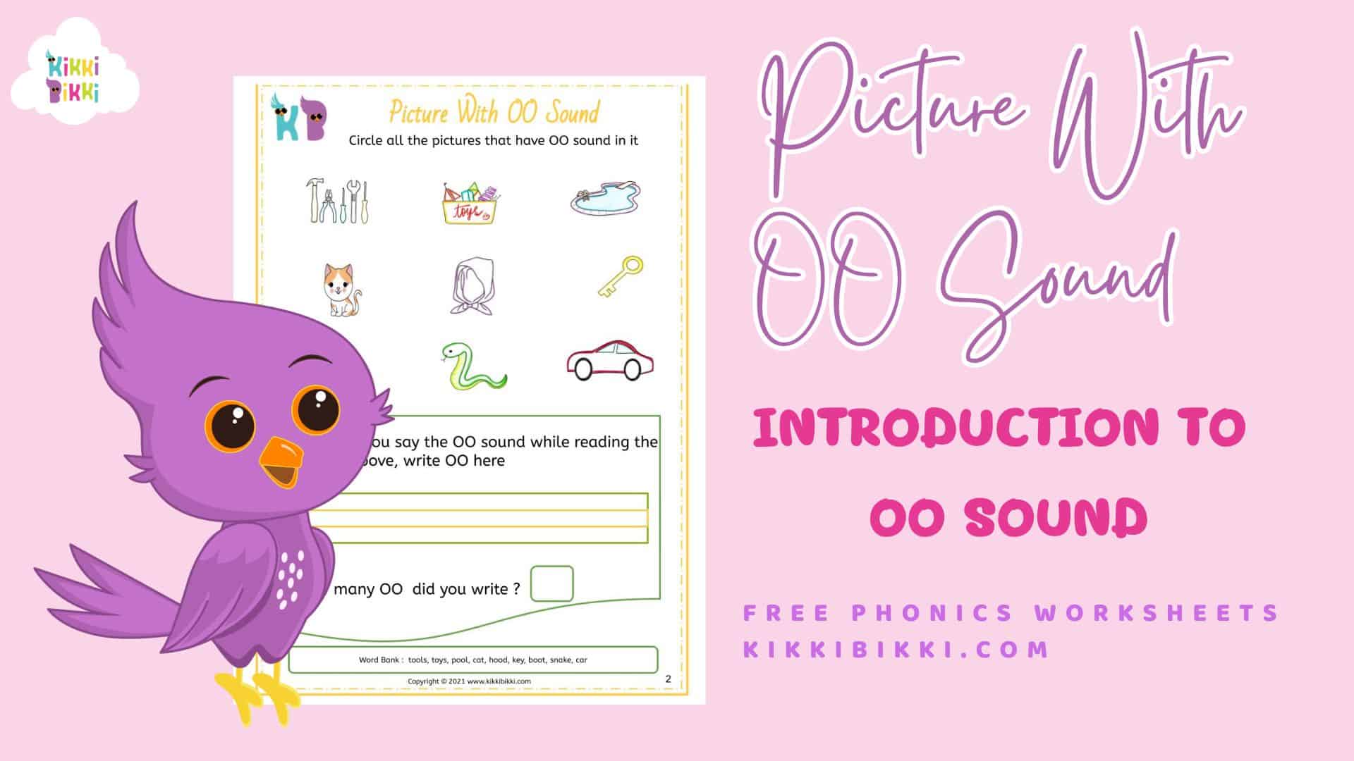Match the Picture Sound Worksheets for Kindergarten Children
