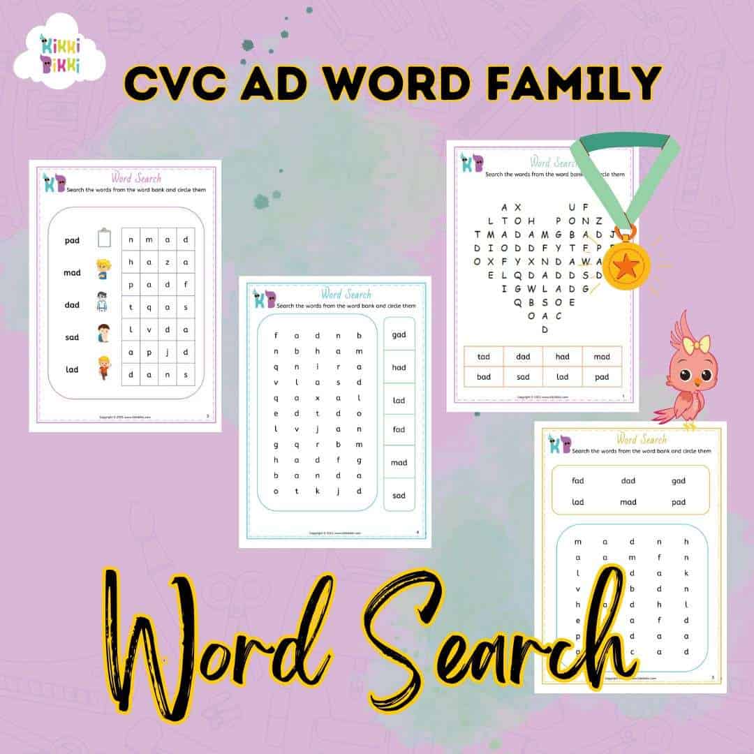 Explaining Phonics: CVC AD Word Family