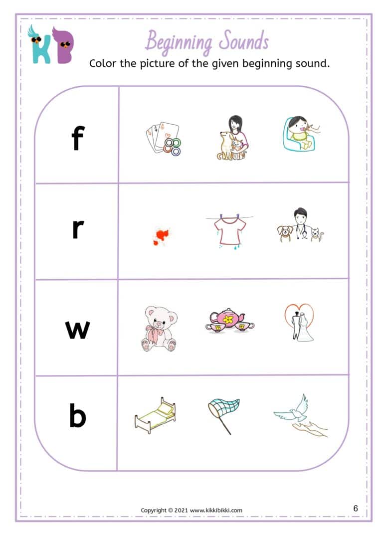 CVC ED Word Family - Beginning sounds Worksheets