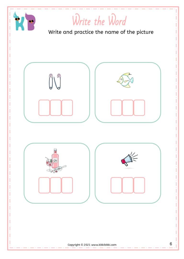CVC IN Word Family Worksheets for Learning Fun