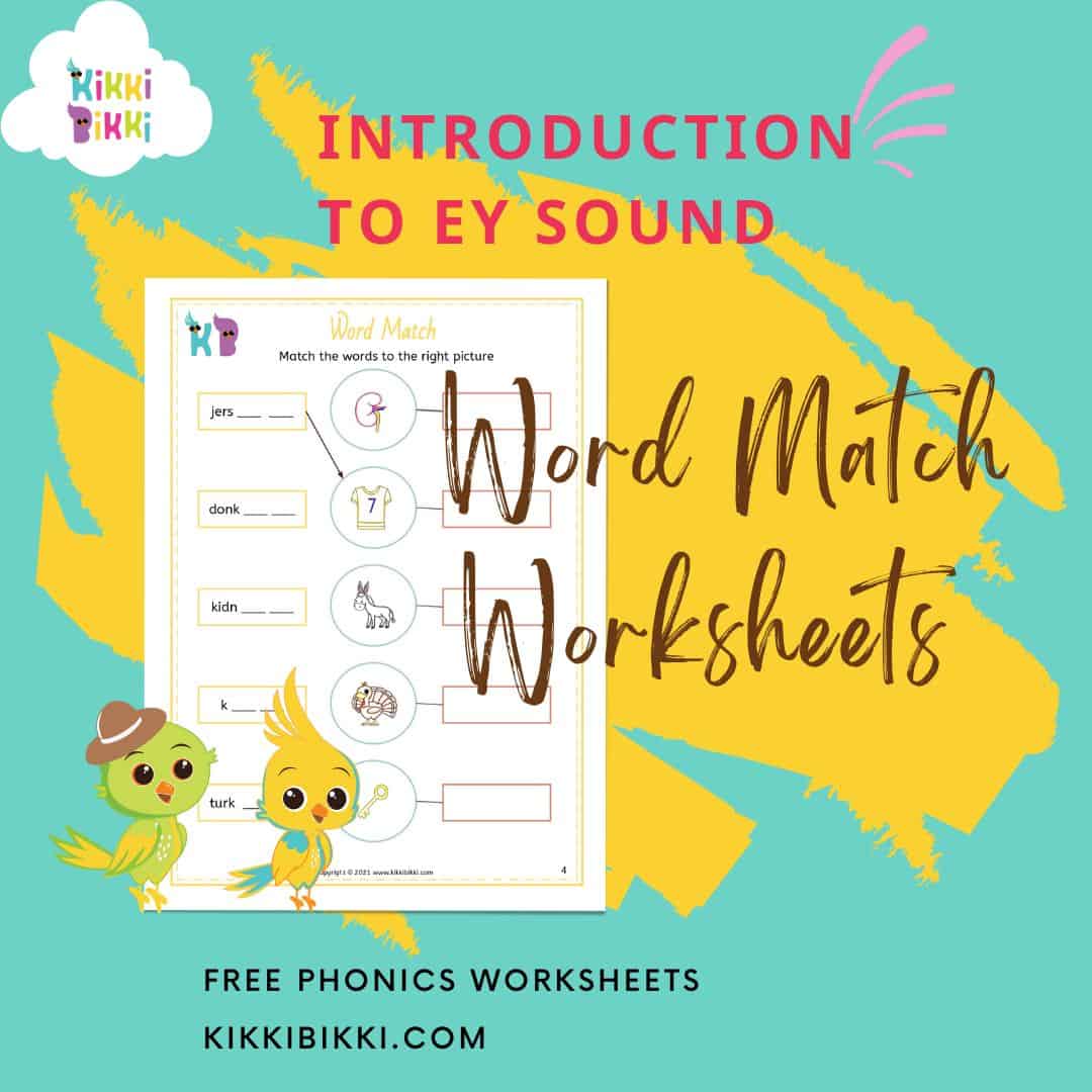 Free Vowel Digraph Worksheets for Word Matching Fun