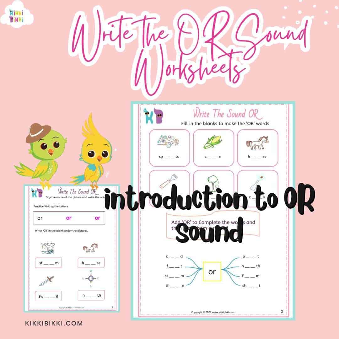 Exploring Vowel Digraphs: OR Sound Worksheets for Kids