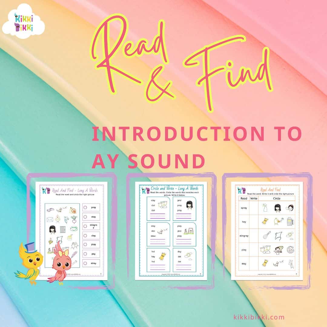 Exploring Vowel Digraphs: AY Sound Writing Practice Worksheet