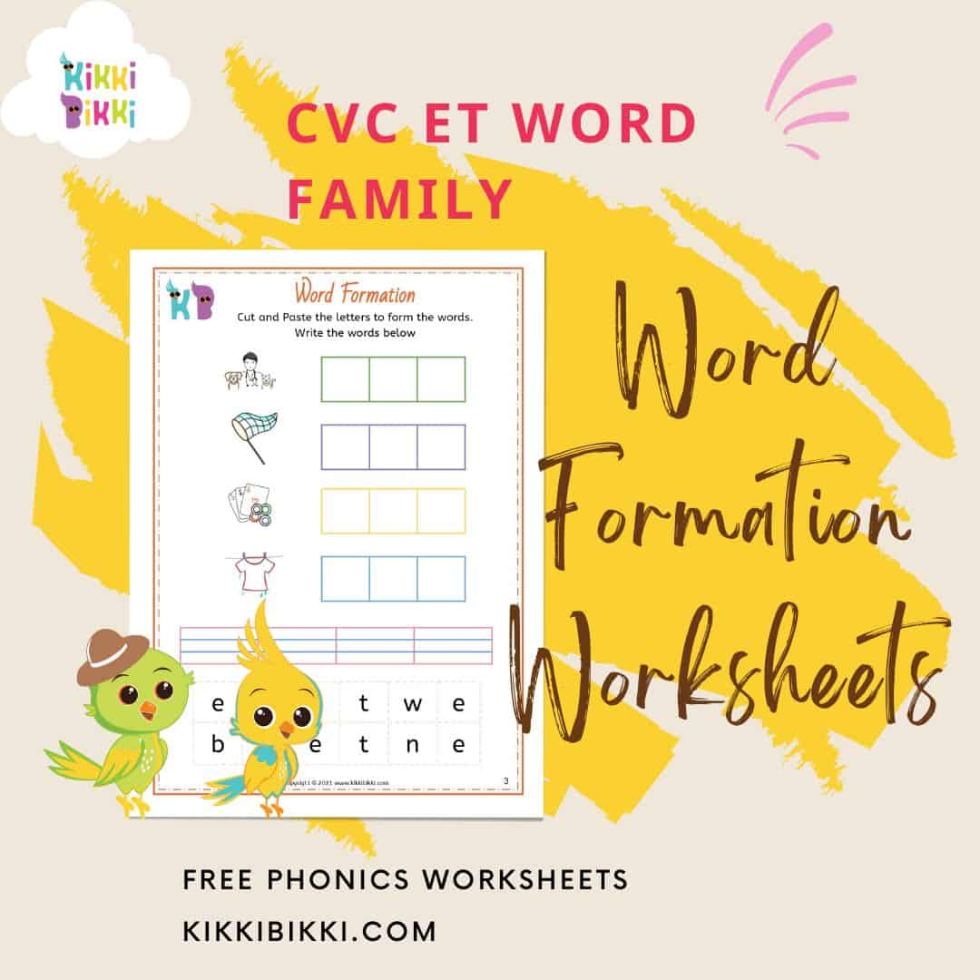 Phonics Adventure: CVC ET Word Family - Word Formation