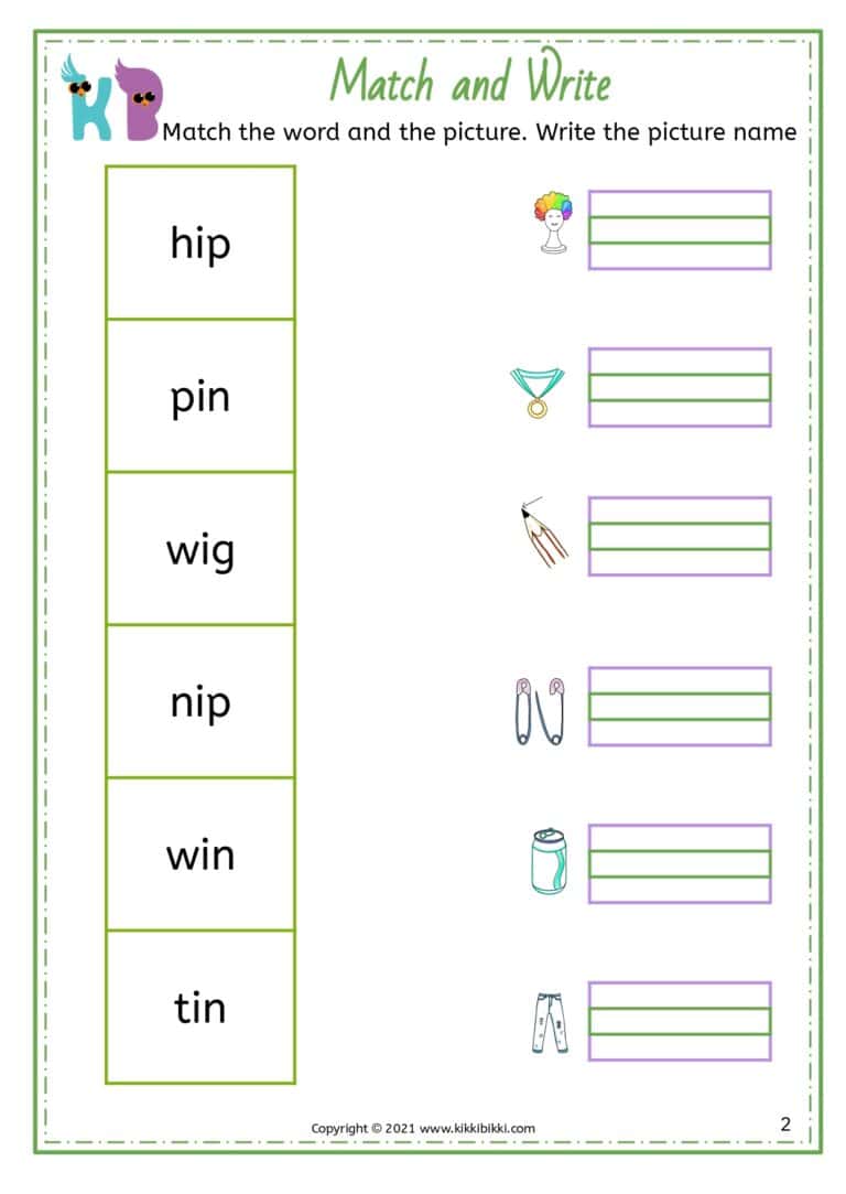 Mastering CVC I Words: Free Word Family Worksheets