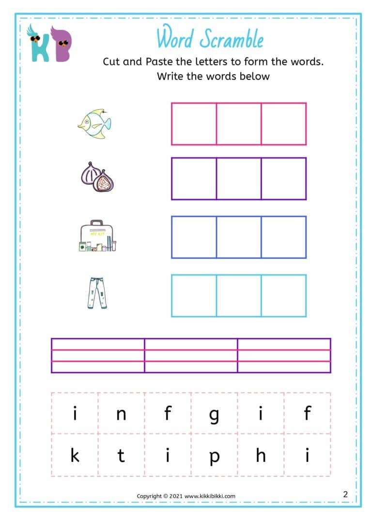 "Mastering CVC I Word Family: Word Formation Worksheets"