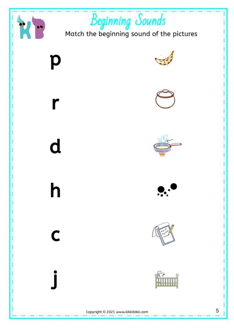 Beginning Sounds Worksheets: CVC OT Word Family