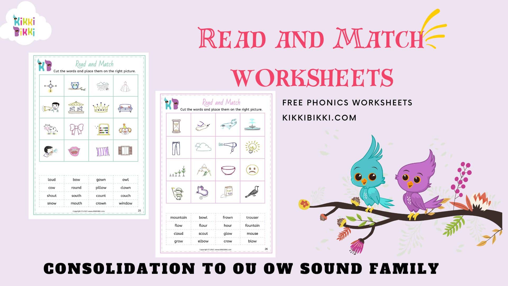 Read and Match Worksheets