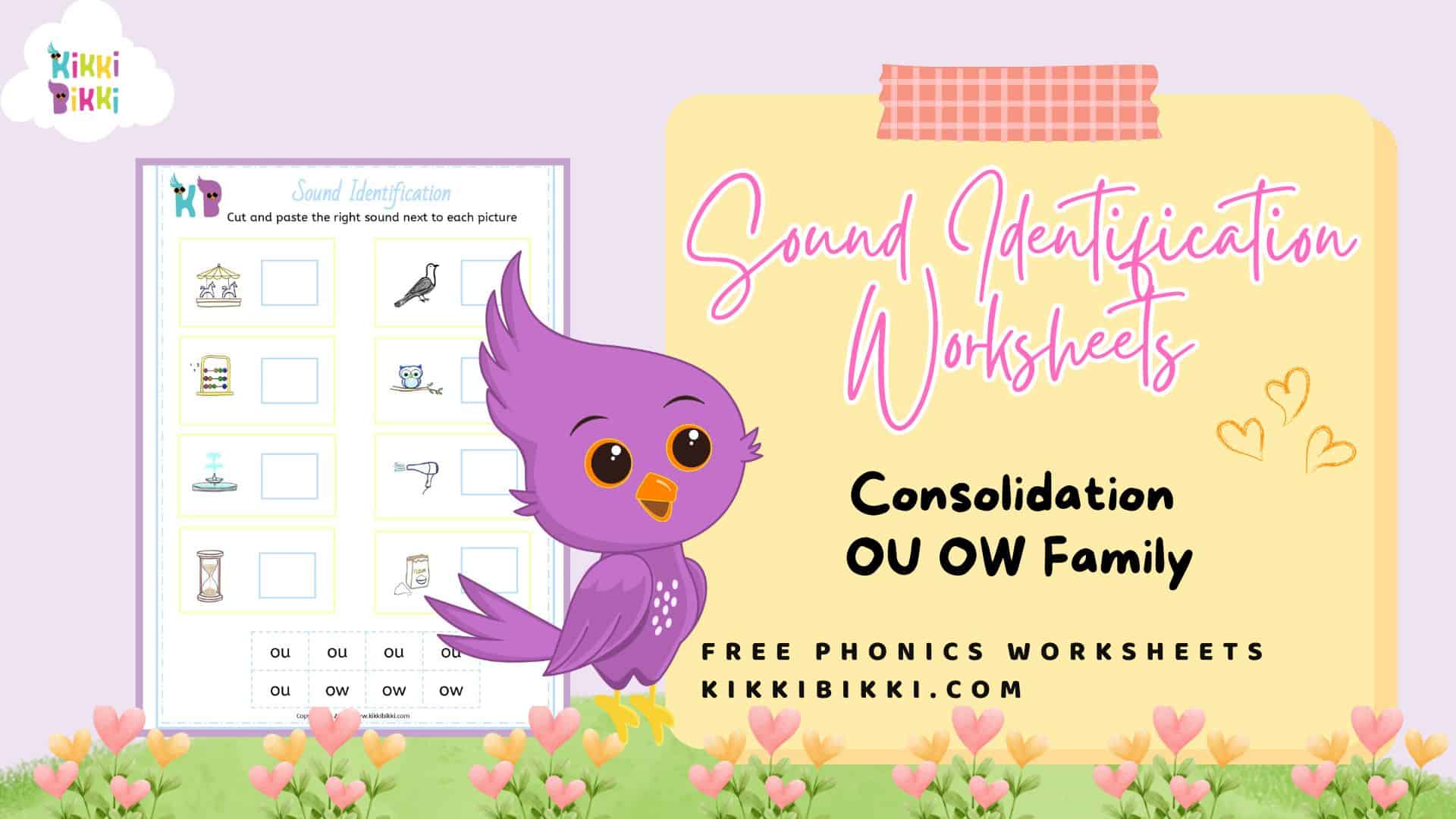 Vowel Diphthongs Sound Identification Worksheet