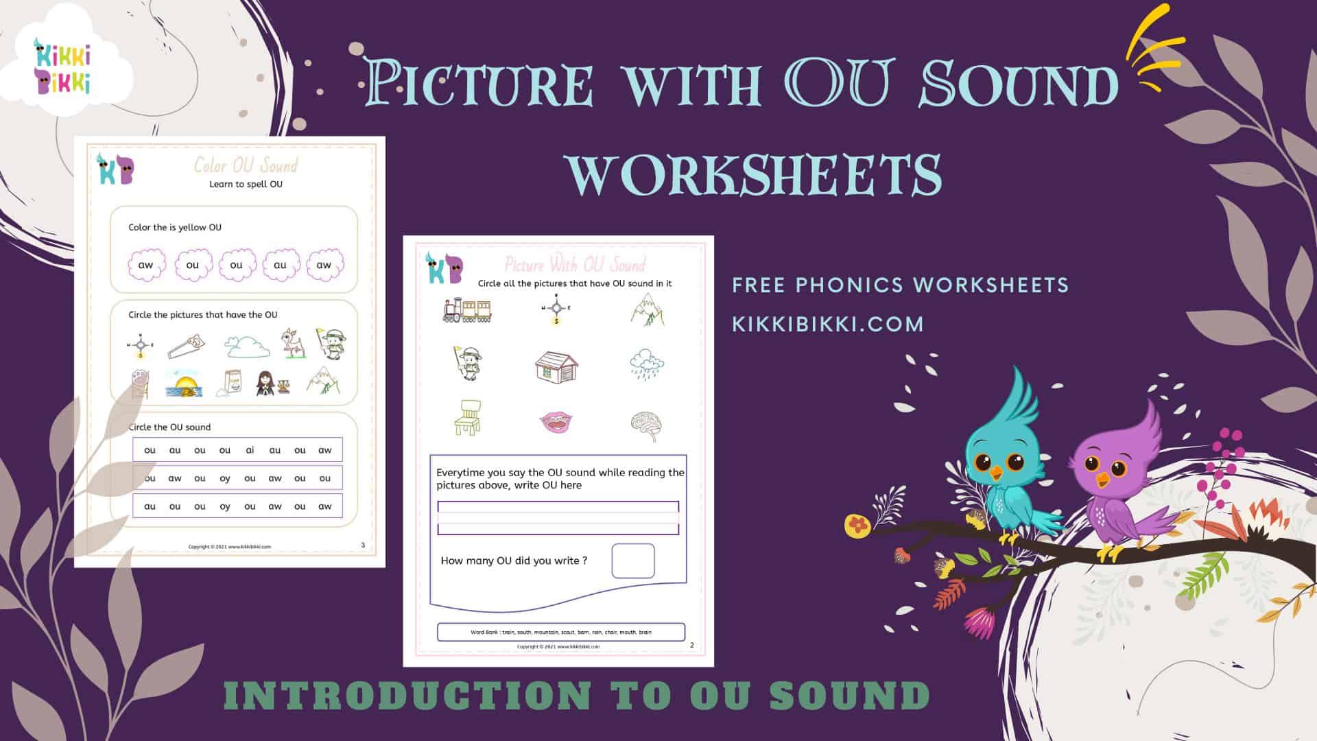 Unlock the OU Sound: Free Printable Worksheets