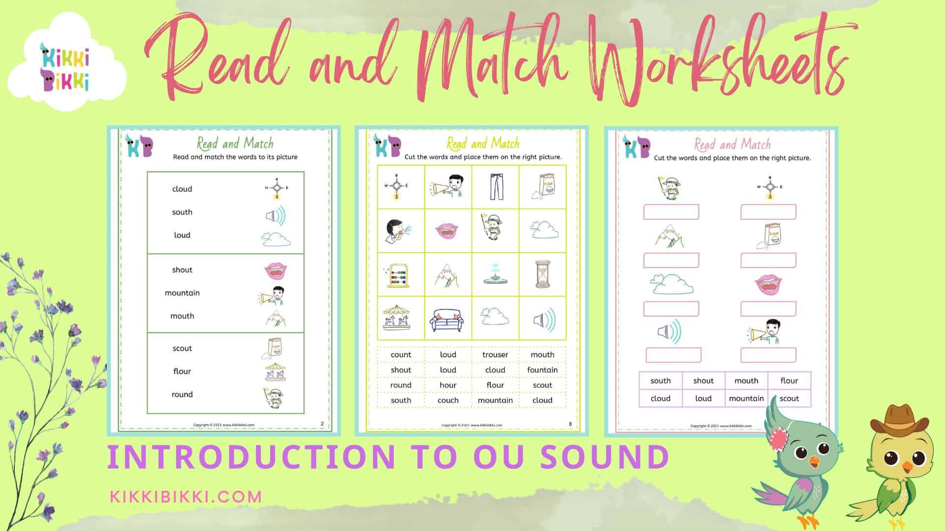 Read and Match: Introduction to 'OU' Sound
