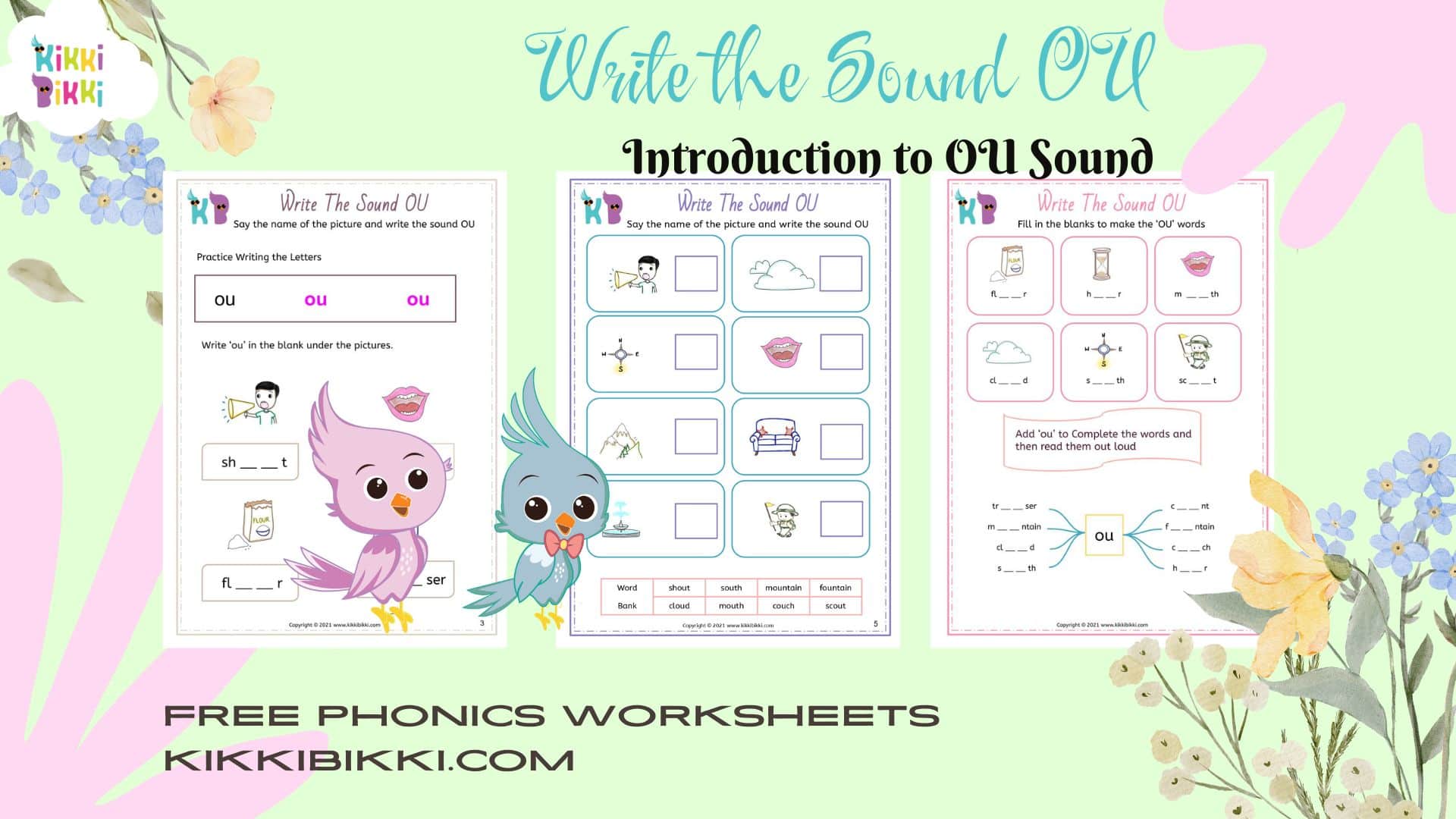 "Discovering Vowel Diphthongs: Introduction to the 'ou' Sound"
