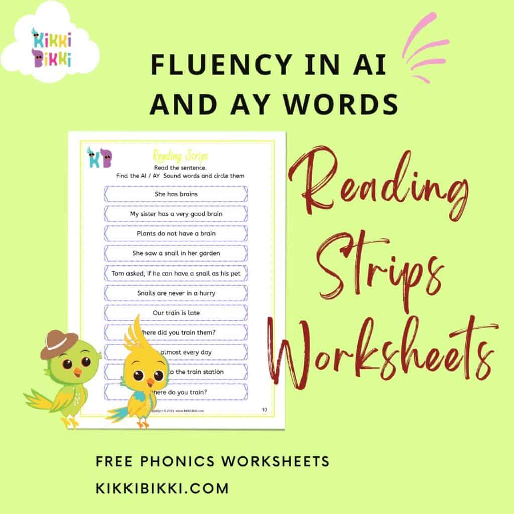 Reading Fluency for AI AY Words Archives - KikkiBikki