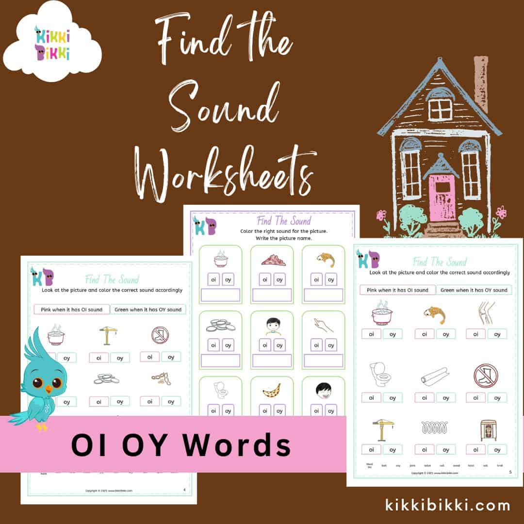 Discovering the 'OI' and 'OY' Sounds: Find-the-Sound Worksheets