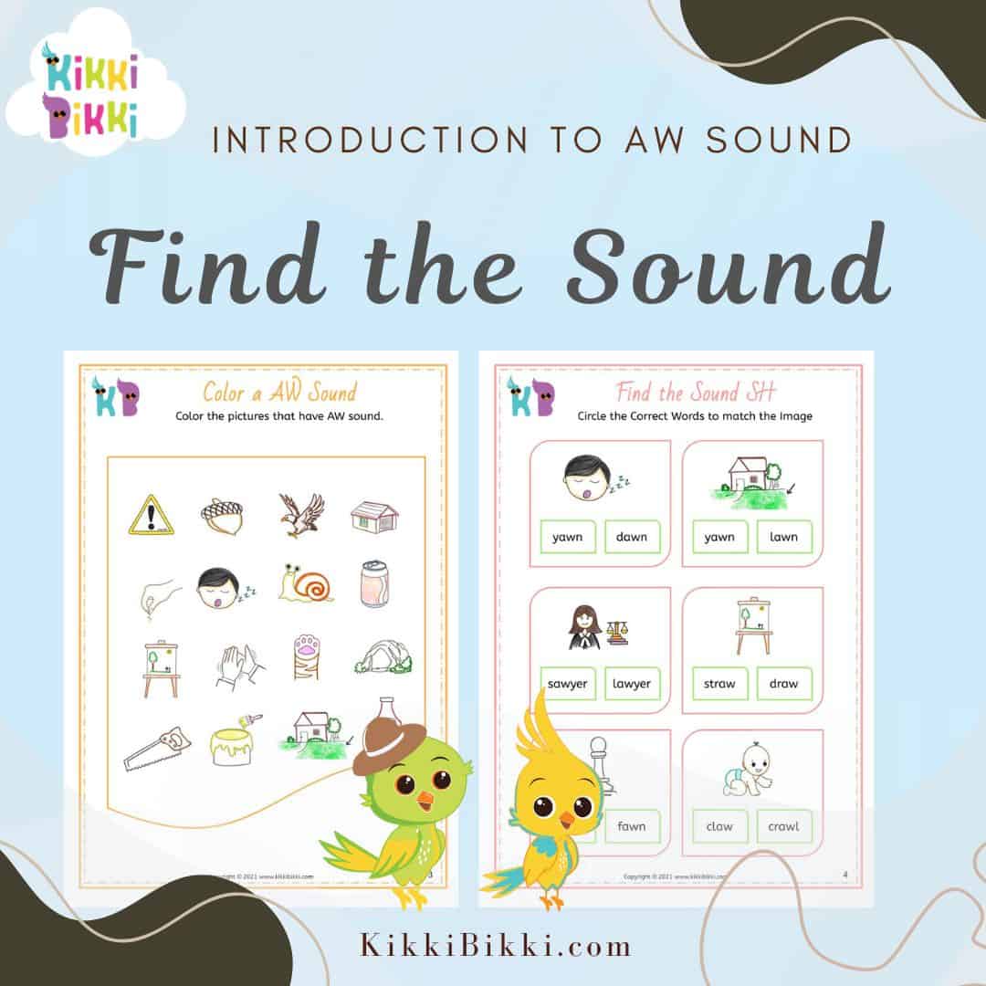 AW Sound Sound Recognition Worksheet