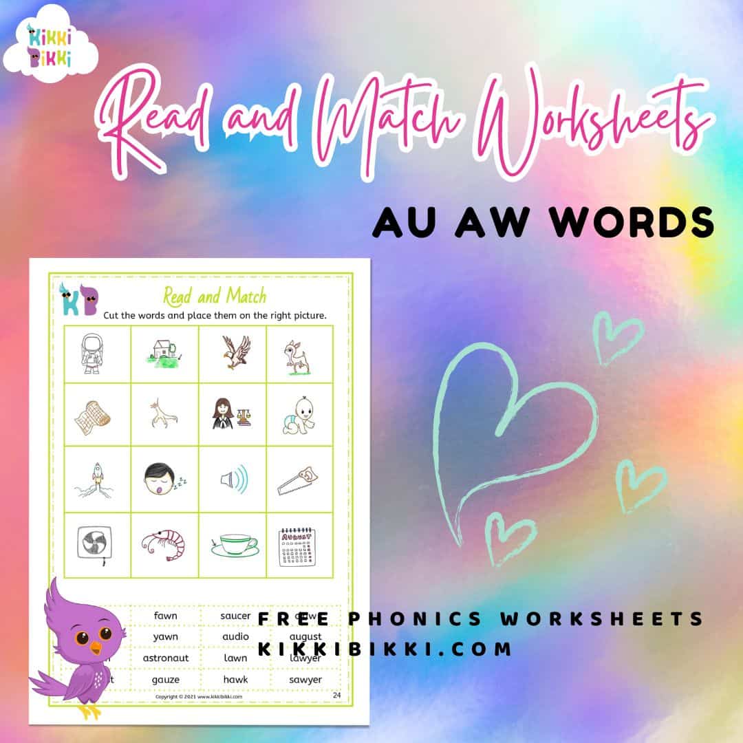 Consolidating AU and AW Sound Families - Read and Match