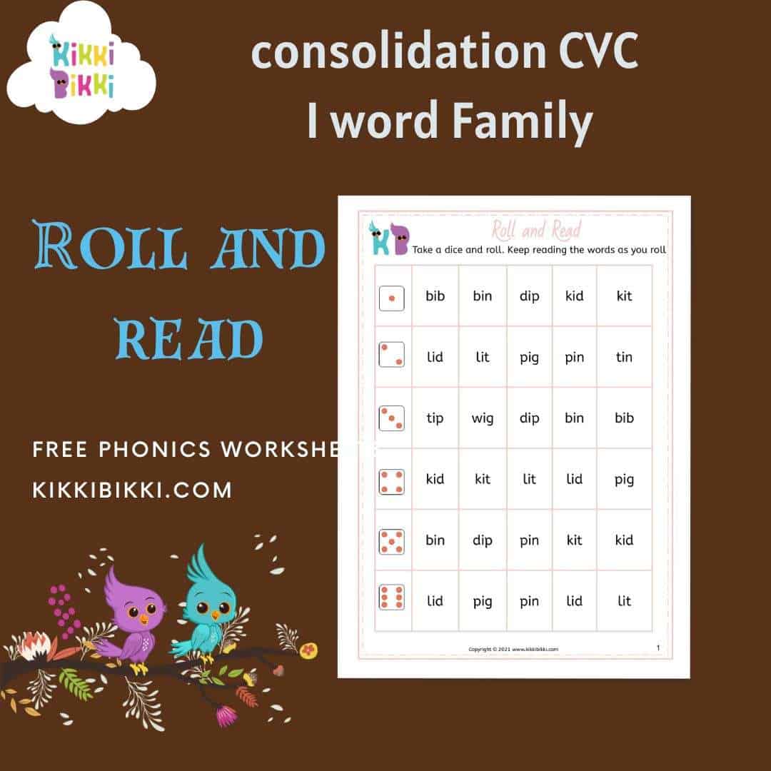 Exploring Phonics: CVC I Word Family - Roll and Read
