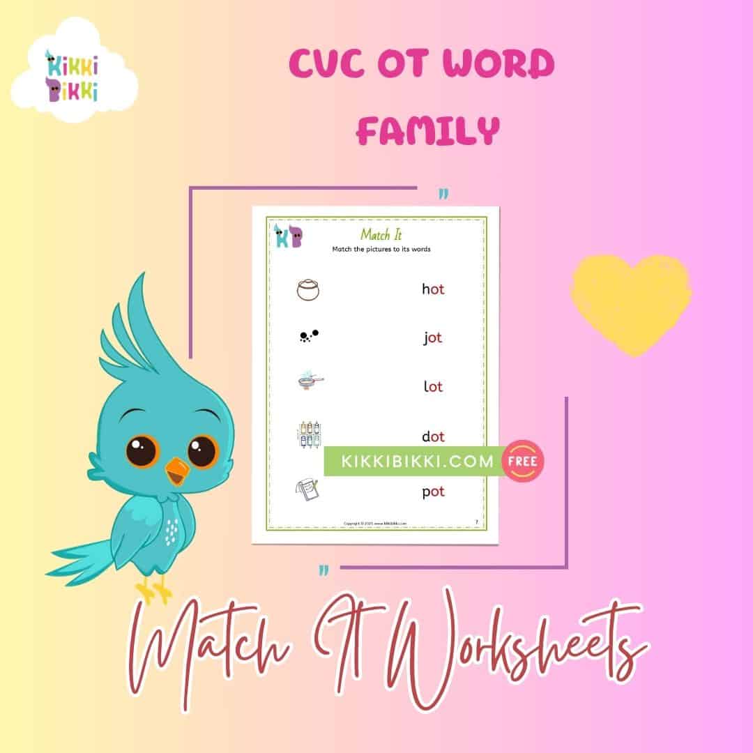 Match It Worksheets for Phonics Fun