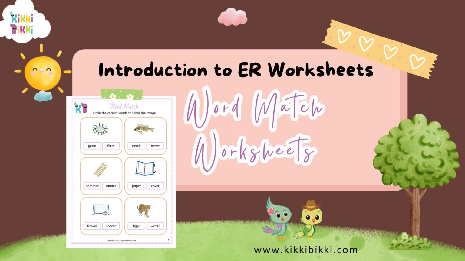 Phonics Fun: Matching Words with the "er" Sound