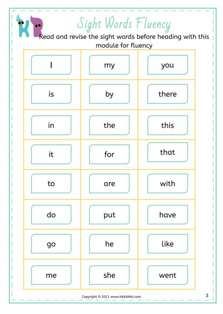 Mastering CVC Fluency and Sight Word Fluency