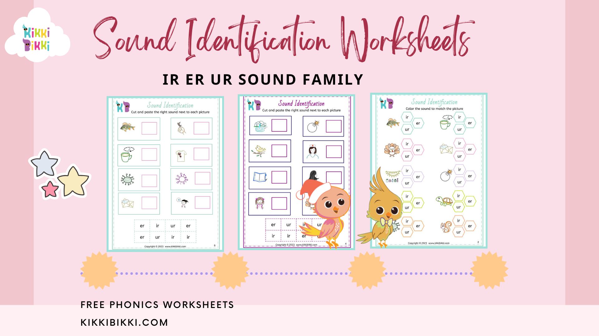 Bossy R Sounds: Sound Identification Worksheets for Kindergarten
