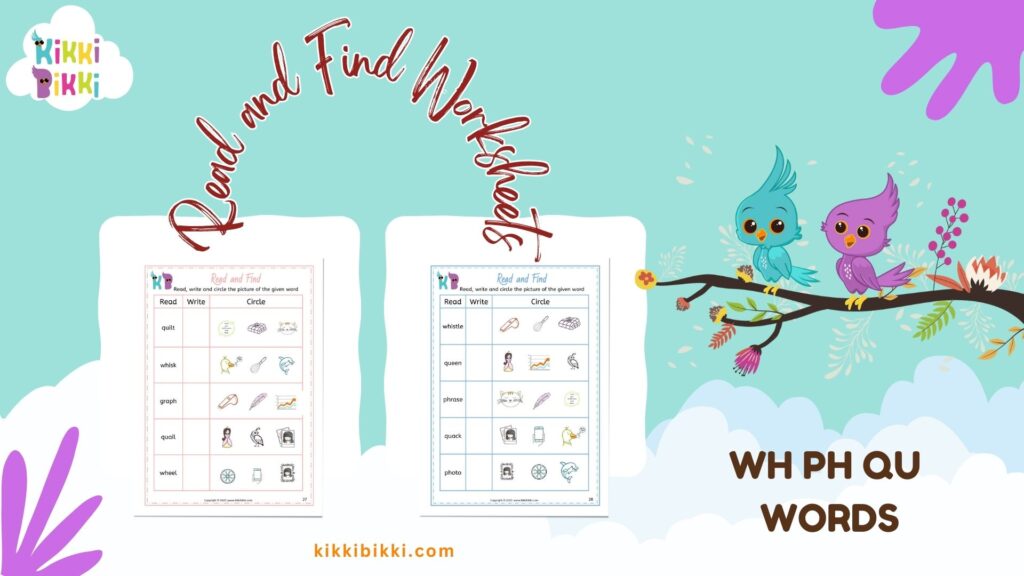 Consolidation of WH, PH, QU Sound Family - Read and Find