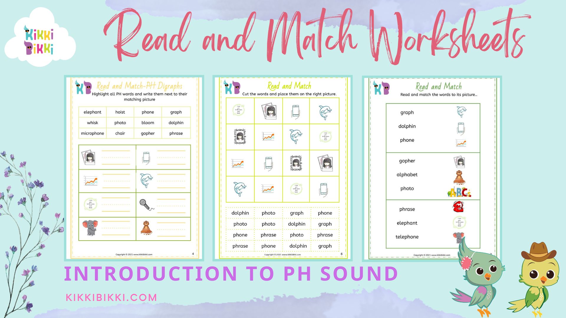 Discovering the 'PH' Sound: Read and Match Worksheets