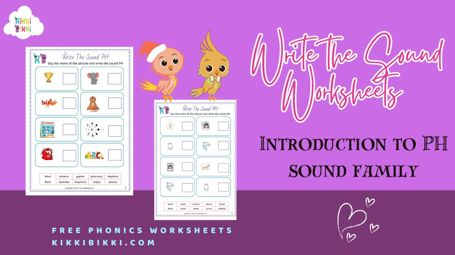 Exploring the 'PH' Sound: Write the Sound Worksheets